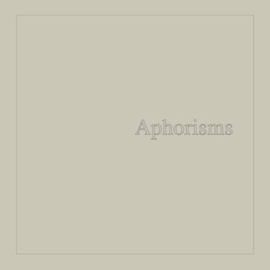 Graham Lambkin - Aphorisms - New 2 LP Record 2023 Blank Forms Editions– Shuga Records