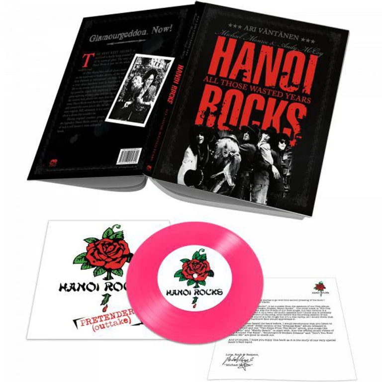 Hanoi Rocks - All Those Wasted Years - New 7" Record / Book 2023 Cleop ...