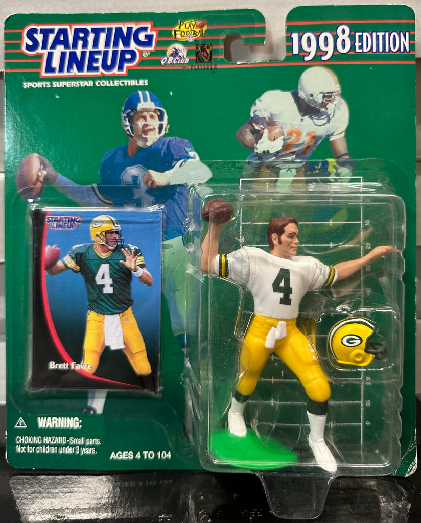 New 1998 Vintage Brett Farve Starting Lineup Figure & Card 1998 Wiscon ...