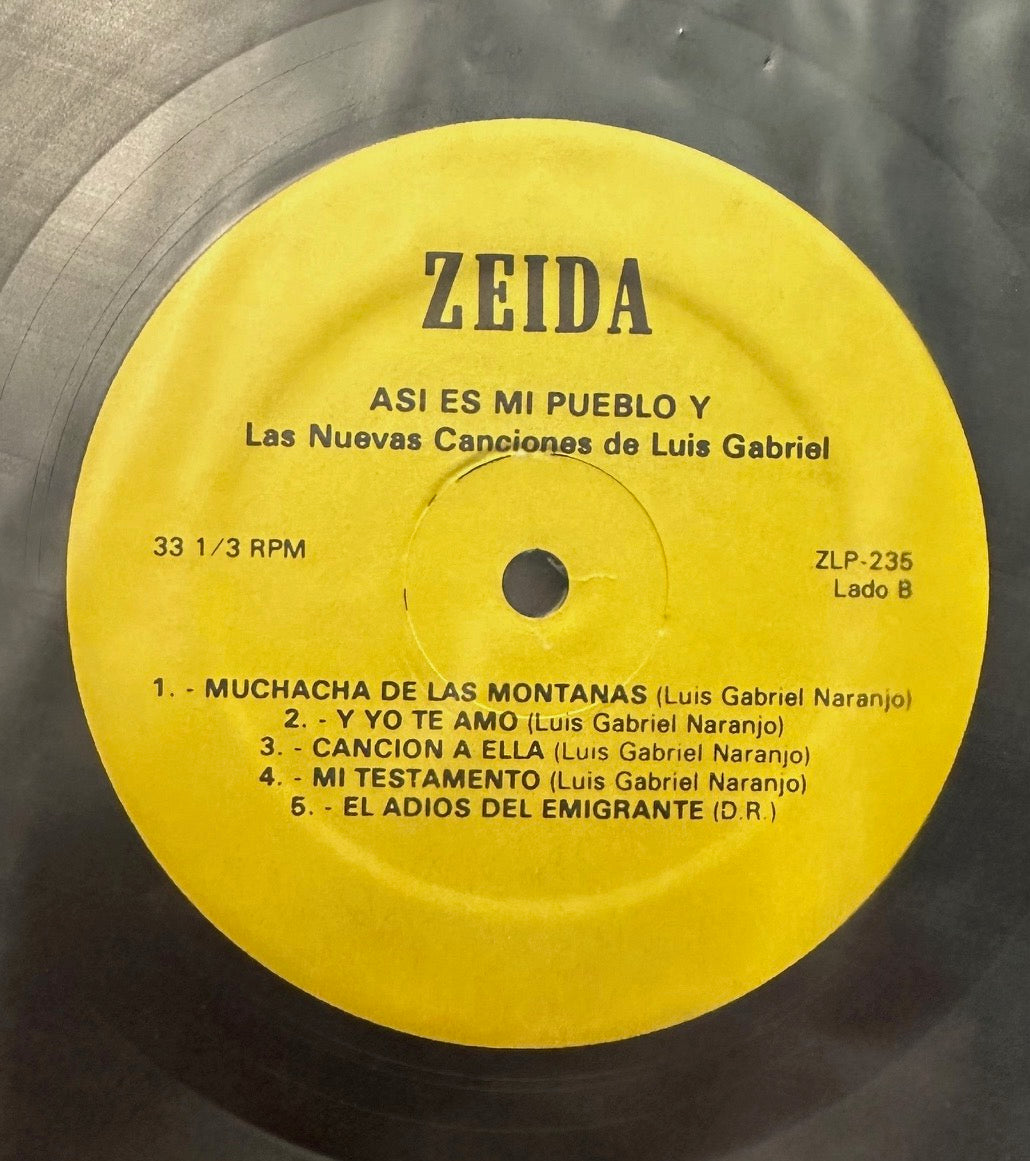 Luis Gabriel – Asi Es Mi Pueblo (Y Las Nuevas Canciones De Luis Gabrie ...