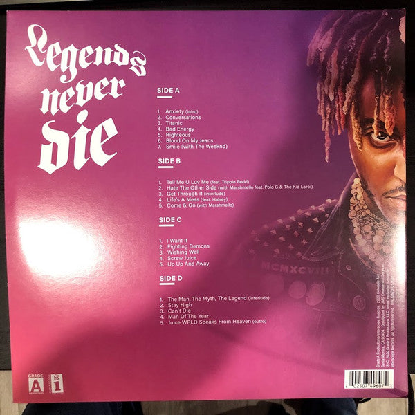 Juice WRLD - Legends Never Die - New 2 LP Record 2020 Grade A Intersco ...