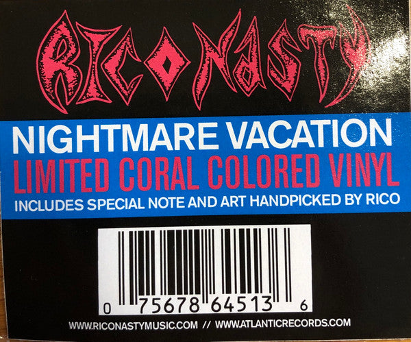 Rico Nasty - Nightmare Vacation - Mint- LP Record 2021 Atlantic Sugar ...