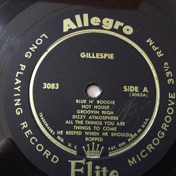 Dizzy Gillespie - Dizzy Gillespie - VG+ LP Record 1956 Allegro USA Mon ...