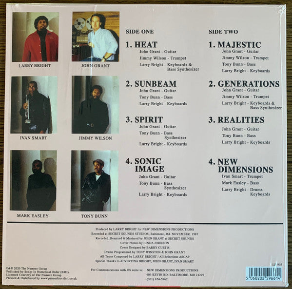 Larry Bright - New Dimensions (1987) - New LP Record Store Day 2023 Ne ...