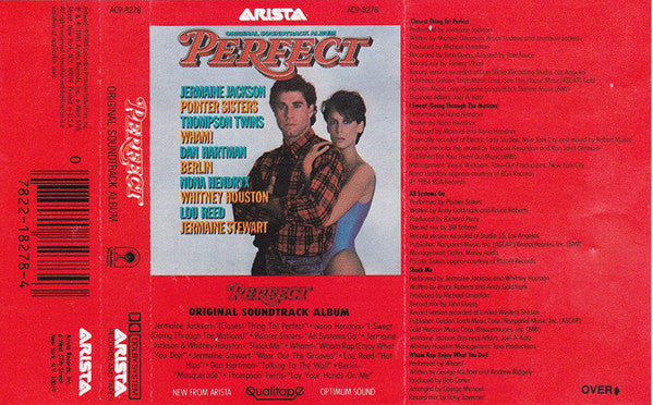 Various - Perfect (Original Soundtrack Album) - Used Cassette 1985 Ari ...