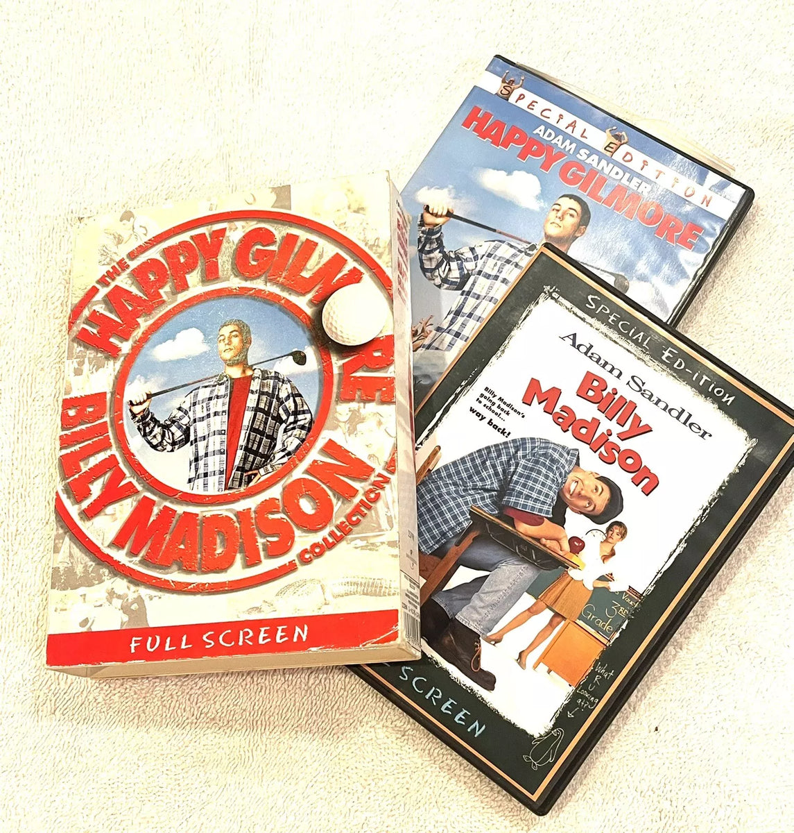 Happy Gilmore & Billy Madison - VG+ 2x DVD Set 2004 Adam Sandler Comed ...