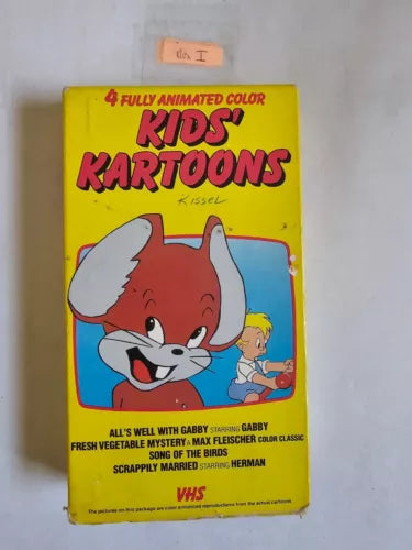 Kid's Kartoons No. 1206 - VG+ VHS 1987 GTK Inc Tape– Shuga Records