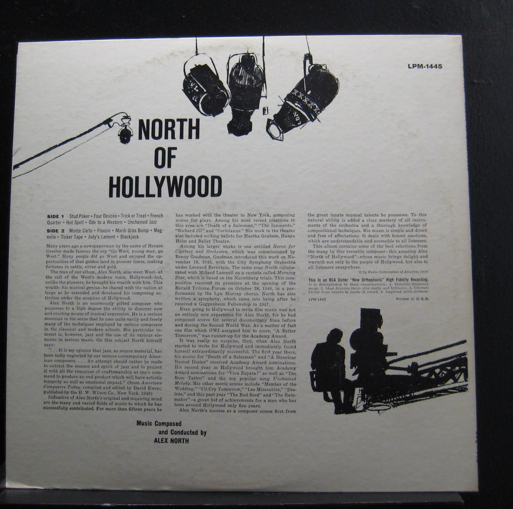 Alex North - North Of Hollywood LP VG+ LPM-1445 1st Mono RCA Vinyl Rec ...