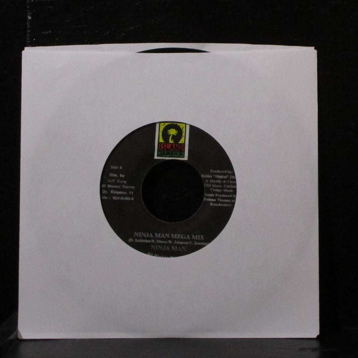 Ninja Man - Ninja Man Mega Mix 7" VG+ Vinyl 45 Island Jamaica– Shuga ...