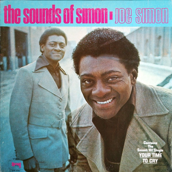 Joe Simon ‎– The Sounds Of Simon - VG+ LP Record 1971 Spring USA Vinyl ...