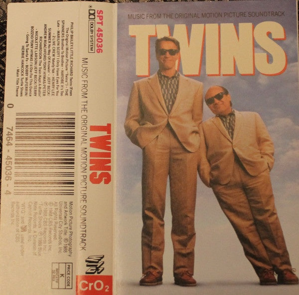 Various – Twins - Used Cassette 1988 WTG Tape- Soundtrack– Shuga Records