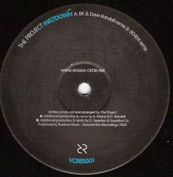 The Project – Meltdown - New LP Record 2004 Resurrection UK Vinyl - H ...