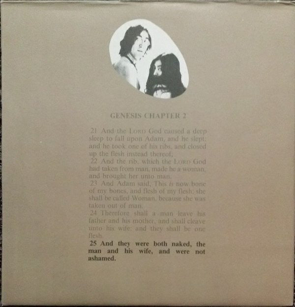 John Lennon And Yoko Ono Album Cover