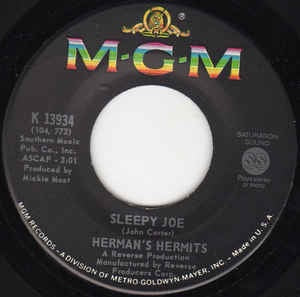 Herman's Hermits- Sleepy Joe / Just One Girl VG+ 7" Single 45RPM 1968 ...