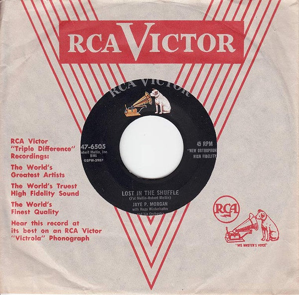 Jaye P. Morgan ‎– Lost In The Shuffle / PLay For Keeps - VG+ 45rpm 195 ...